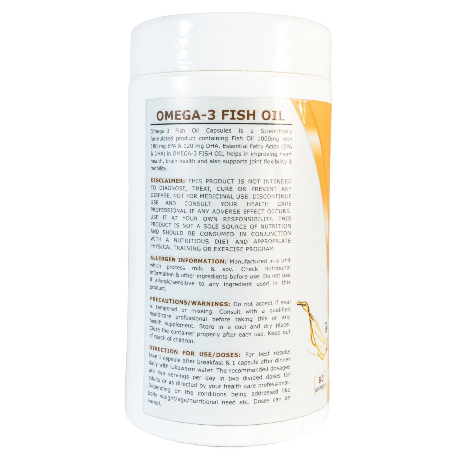 Alpha Muscle Omega 3 Fish Oil – 60 Softgel Capsules – alphamuscle